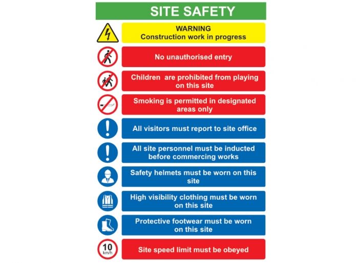 Construction Safety Signage | Construction signage | www.inksplash.ie